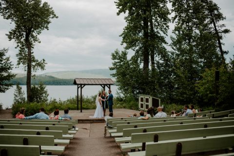 Apgar Amphitheater Wedding in Glacier National Park - Destinie Fouche